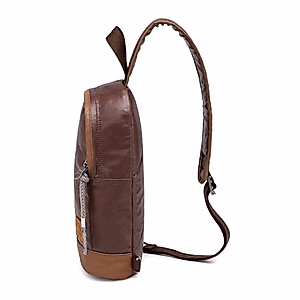 Urban Light Coated Canvas Sling Bag (Brown)