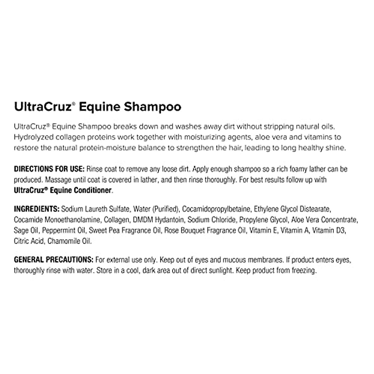 UltraCruz Equine Horse Shampoo, Conditioner and Fly & Tick Spray Bundle, 32 oz Each