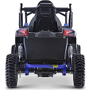 MotoTec Raider Kids UTV 48v 1200w Full Suspension Blue, Large
