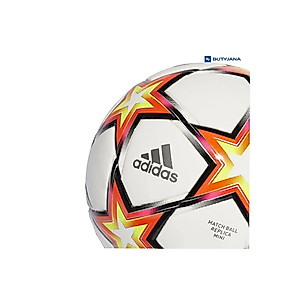 adidas unisex-adult Finale 21 Mini Soccer Ball White/Solar Red/Solar Yellow/Black 1