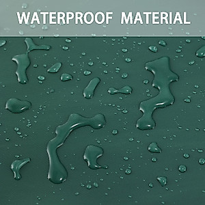 GROWORLD Leaf Tarp with 4 Handles Garden Waste Yard Tarps Extra Reinforced Corner Waterproof Reusable Durable Tarp Collector for Clean-Ups