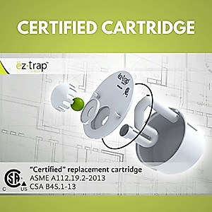 EZ Trap Waterless Urinal Cartridge for use with Sloan, Falcon & Bobrick Waterfree Urinals - Last 3 to 4 X Longer - No Gels, Liquid Sealants, Nor Special Cleaners Required Reduces Cost