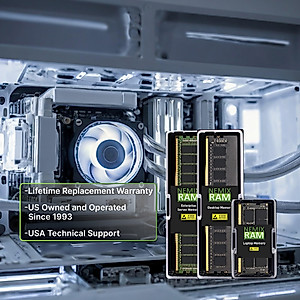 NEMIX RAM 32GB (1X32GB) DDR4 2133MHZ PC4-17000 2Rx4 1.2V 288-PIN ECC RDIMM Registered Server Memory