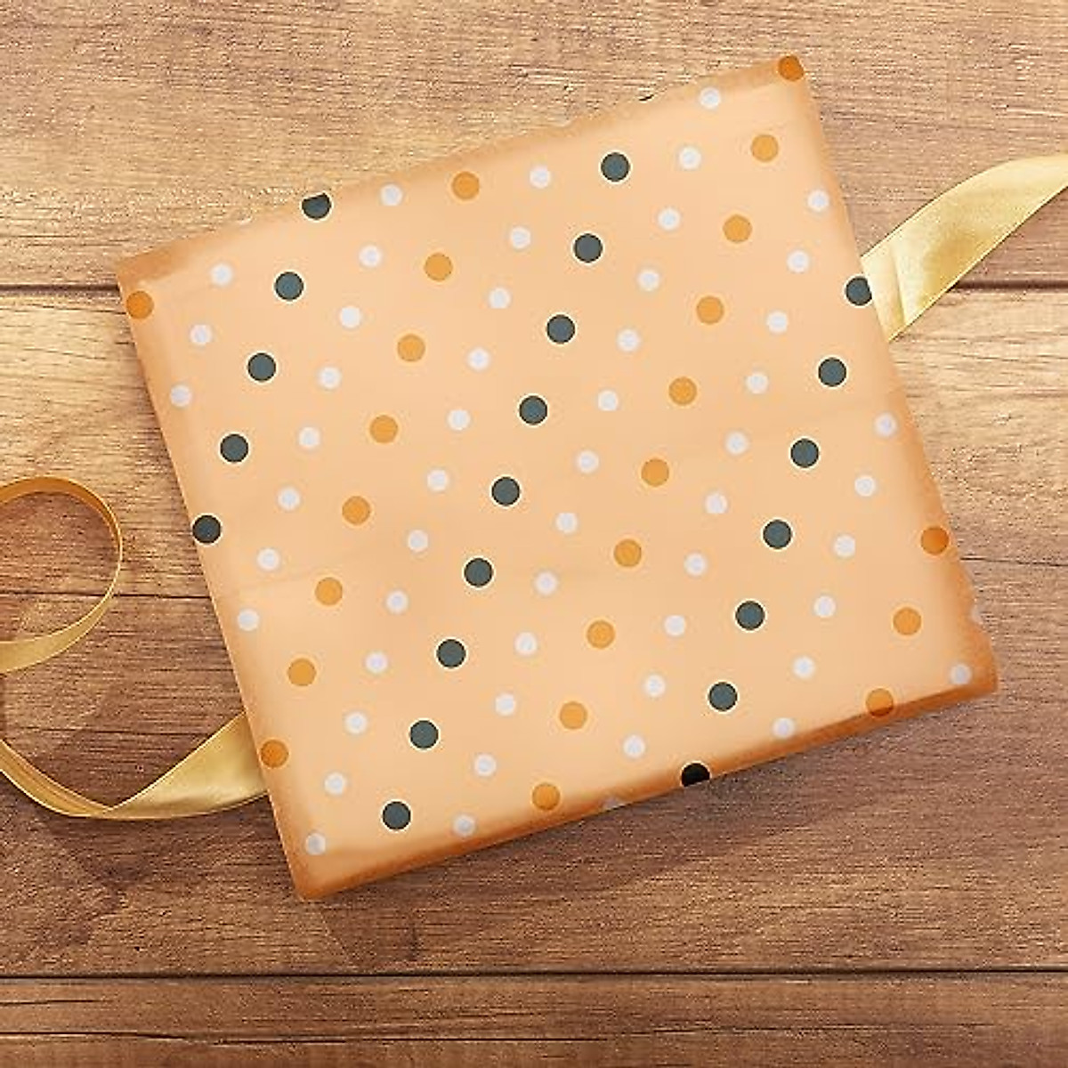 Ulmasinn Baby Shower Wrapping Paper Flat 8 Sheets for Baby Boys Girls, Kraft Paper with Satellite, Bear, Deer, Polka Dot Design for Birthday, Holiday, Baby Shower Packing, 20 X 29 Inches Each
