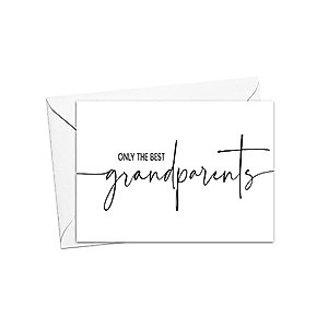 Pregnancy Announcement Card for Grandparents, New Great Grandparents Baby Reveal Card from Grandson or Granddaughter, for Grandma and Grandpa (Grandparents)