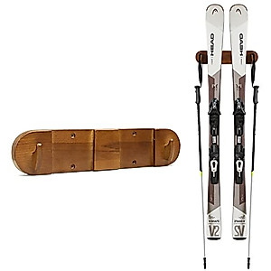 Jeereal Ski Wall Display Rack,Wall Ski Rack Ski Rack for Garage Wall , Timber Wall Mounted Ski Rack Skis Storage