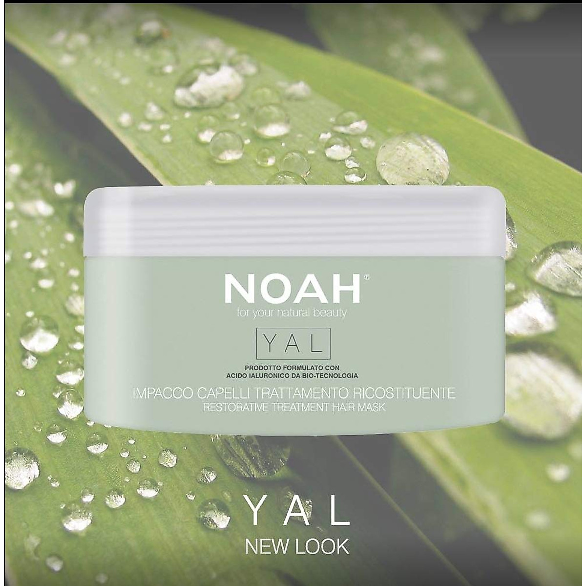 NOAH for your natural beauty Restore Hair Mask, 6.76 fl.oz - Hydrating, Anti Aging Hair Mask with Hyaluronic Acid, Avocado Oil, Coconut Oil extracts, Paraben Free, Deep Hair Conditioner