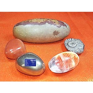 Paper Panchayatan Shila for Sona Bhadra Ganpati , Vallam Surya , Shaligram Vishnu , Banalingam Shiv and Swarnamukhi Devi (Multicolour)