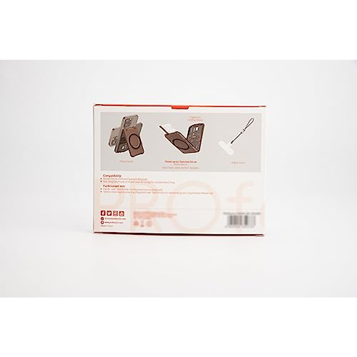 Magnetic Wallet Card Holder For Magsafe, RFID Blocking Slim Hardshell 4 Credit Card & Money Pocket Magnetic Adjustable Stand Wallet for Apple iPhone 16 15 14 13 12 Plus Max Not for iPhone 13/12 mini