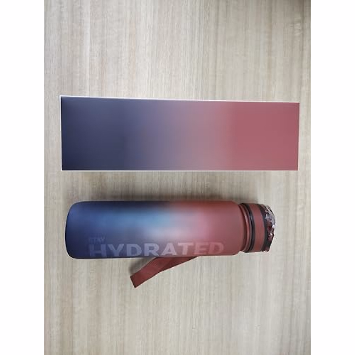 Sahara Sailor Water Bottles, 25oz Motivational Sports Water Bottle with Time Marker - Times to Drink - Tritan, BPA Free, Wide Mouth Leakproof, Fast Flow Technology with Clean Brush (1 Bottle)