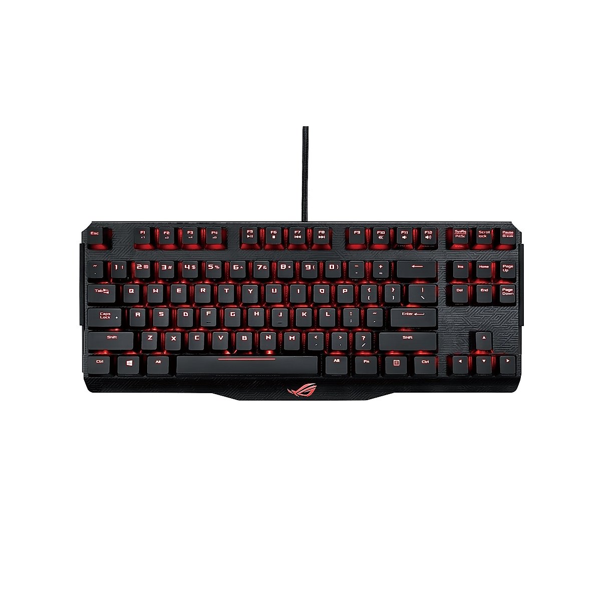 ASUS RGB Mechanical Gaming Keyboard - M802 ROG Claymore Core | Cherry MX Red Switches | Dedicated Hot Keys for One-Click Overclocking, Fan Control | Gaming Keyboard for PC | Aura Sync RGB Backlit Eff