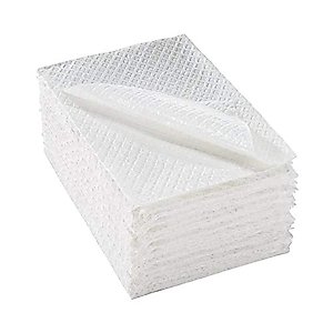 McKesson Procedure Towels, Non-Sterile, 2-Ply, White, Diamond Embossed, Disposable, 13 in x 18 in, 500 Towels, 1 Pack