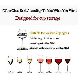 Metal Wine Glass Holder, Wine Glass Holder, Wine Glass Holder Wine Rack Kitchen Decoration (Size : 50cm/19.7in)