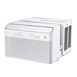 Midea U Inverter Window Air Conditioner 8,000BTU, The First U-Shaped AC with Open Window Flexibility, Robust Installation,Extreme Quiet, 35% Energy Saving, WiFi,Alexa,Remote, Bracket Included (Renewed)