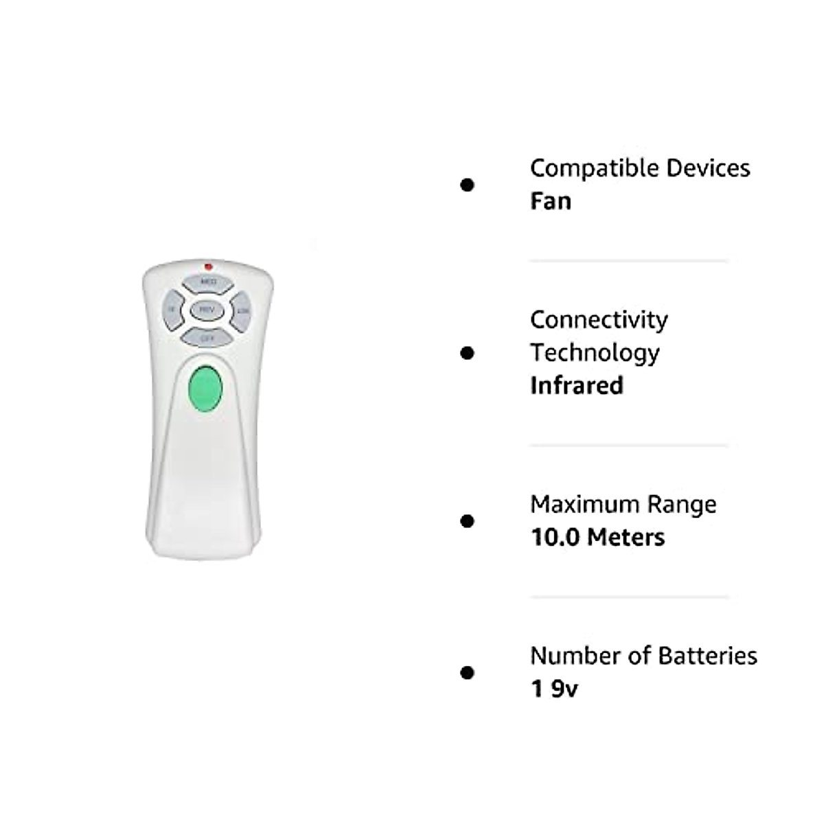 Ceiling Fan Remote CHQ7080T UC7080T Up/Dn Light and Reverse