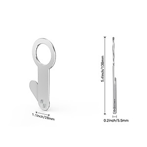 Strong Grip Laptop Phone Holder, Slim Laptop Phone Mount, Portable Phone Mount for Laptop, Computer Monitor Expansion Bracket, Strong Magnetic Phone Mount for All Phones, Silver