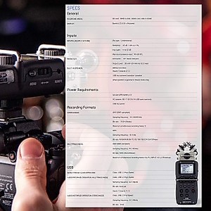 Zoom H5 4-Input / 4-Track Portable Handy Recorder with Interchangeable X/Y Mic Capsule + 32GB Memory Card + Lavalier Condenser Microphone + 4 AA Batteries & Charger + Tabletop Tripod/Handgrip
