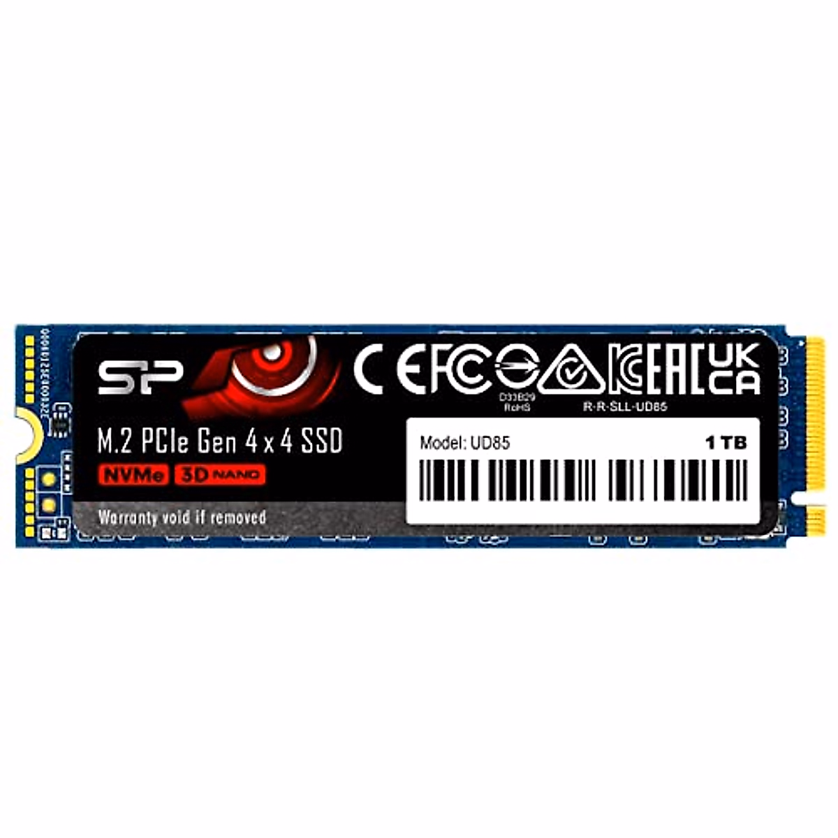 Silicon Power 1TB UD85 NVMe 4.0 Gen4 PCIe M.2 SSD R/W up to 3,600/2,800 MB/s (SP01KGBP44UD8505)