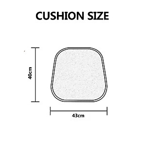 CUNCOO Kitchen Chair Pads Non Slip Set 6, Dining Room Chair Pads Extra Large U Shaped, Chair Cushion Dining Chairs Ties, 100% Cotton Fabric Seat Cushions 6 Pack, Comfortable and Soft Be Beige