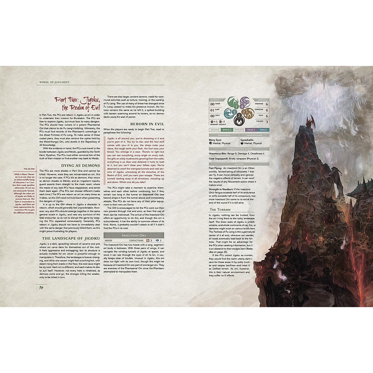 Fantasy Flight Games Legend of The Five Rings Roleplaying Game Wheel of Judgement Expansion - Adventure Game, Strategy Game for Adults, Ages 14+ 3-5 Players, 2 Hour Playtime, Made by Edge Studio