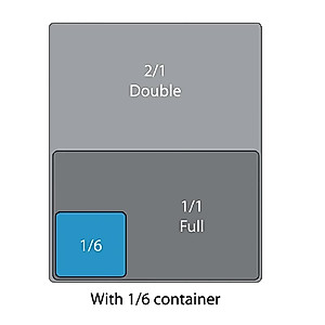Cambro 60CWD135 Food Pan Drain Shelf 1/6 Camwear Clear Case of 6