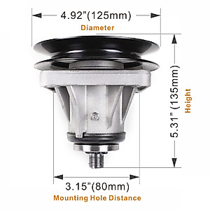918-0240C 618-0240C AKM Spindle Assembly for MTD Cub-Cadet LT4600H LT546H 618-0240A 618-0240B 918-0430 618-0430 Toro LX465 LX460 112-0311 46 Inch Decks PRE-TAPPED Holes Screws Included in