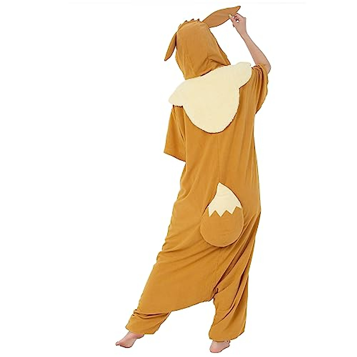 SAZAC Kigurumi - Pokemon - Eevee - Summer Onesie Jumpsuit Halloween Costume (X-Large)