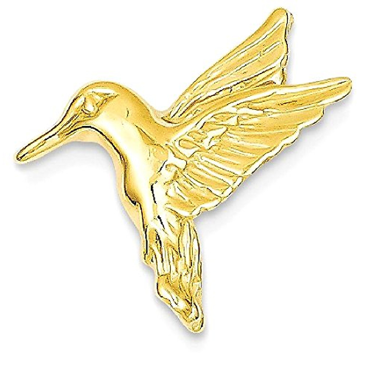 IceCarats 14K Yellow Gold Hummingbird Floating Chain Slide Pendant Necklace Bird Charm 19mm x 18mm Only
