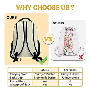 KNOWPHST Flamingo Backpack with Lunch Box Set for Girls - 3 in 1 Primary Middle School Backpacks Matching Combo - Large Capacity, Durable, Lightweight, Yellow Bookbag and Pencil Case Bundle