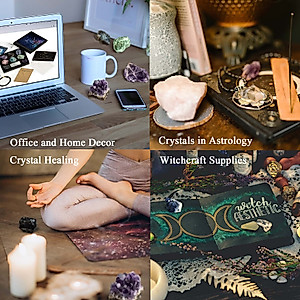 Aquarius Crystals and Healing Stones Set, 14pcs Zodiac Aquarius Gifts for Women Birthstone Charms, Chakra Gemstones Real Crystals Set for Spiritual Astrology Decor Horoscope Birthday Gift Kit