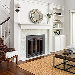 Pleasant Hearth Ellis Collection Fireplace Glass Door