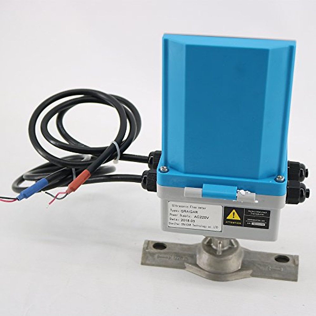 Graigar TUF-2000F+TM-1 Portable Waterproof Fixed Ultrasonic Flow Meter Flowmeter Clamp-on Transducer TM-1 DN50-700mm 1.97-27.56in