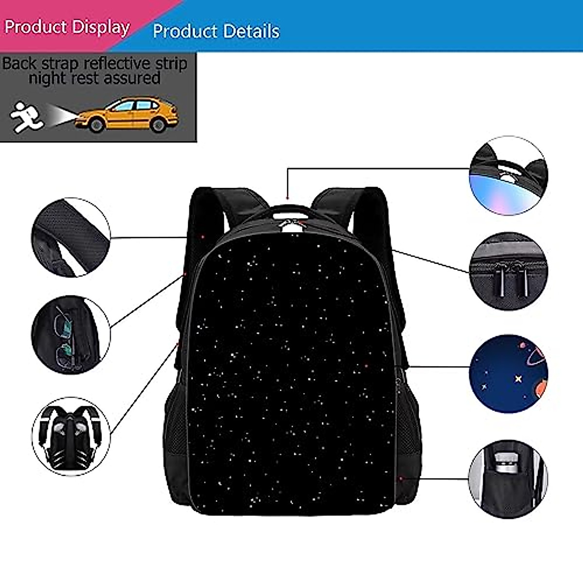 Boys and Girls Cartoon Anime Double Layer Schoolbag School Large Capacity Double Layer Backpack 1
