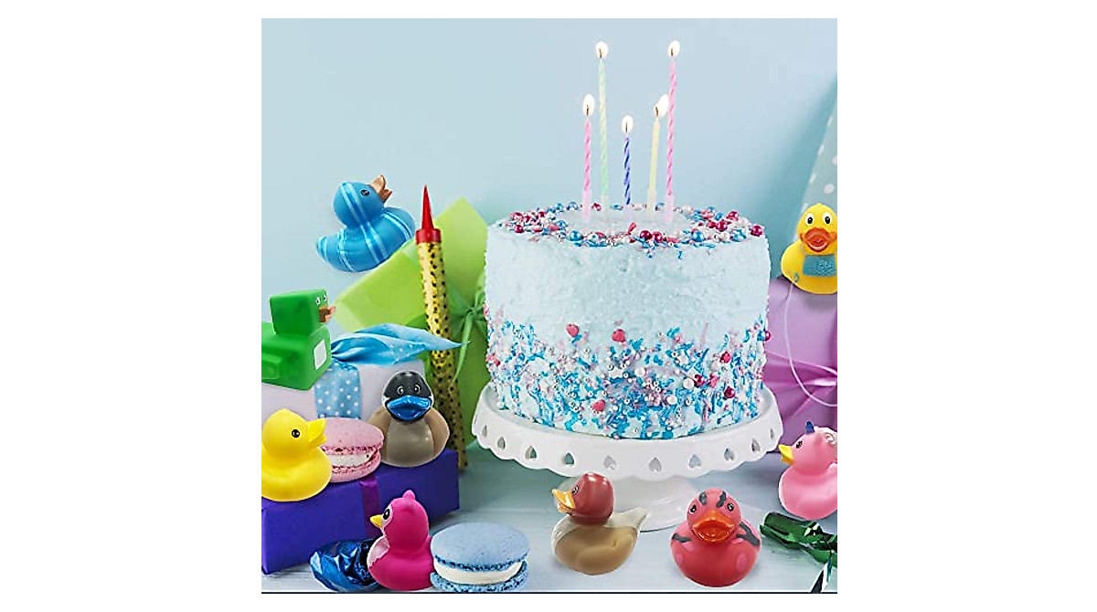 Fun Rubber Duckies Pack for Kids - 12 Assorted Toys