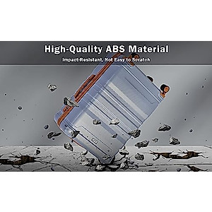 Merax Luggage Sets 3 Piece Suitcase, Hardside Suit case with Spinner Wheels Lightweight TSA Lock, Blue/Brown, 20/24/28 Inch