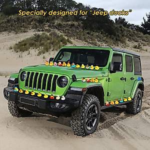 50Pcs Duck Plug - Rubber Duck Mount,Flock Locker Rubber Duck Holder for Jeep Dash and Fixed Display,Gift for Jeep Lover（Excluding Rubber Duck） Double-Sided Stickers Inside