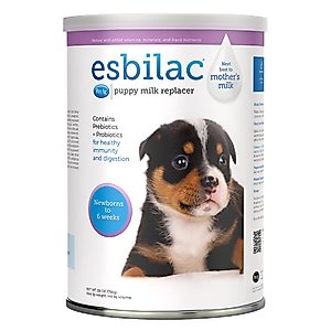 Pet-Ag Esbilac Puppy Milk Replacer Powder - 28 oz - Powdered Puppy Formula with Prebiotics, Probiotics & Vitamins for Puppies Newborn to Six Weeks Old - Easy to Digest