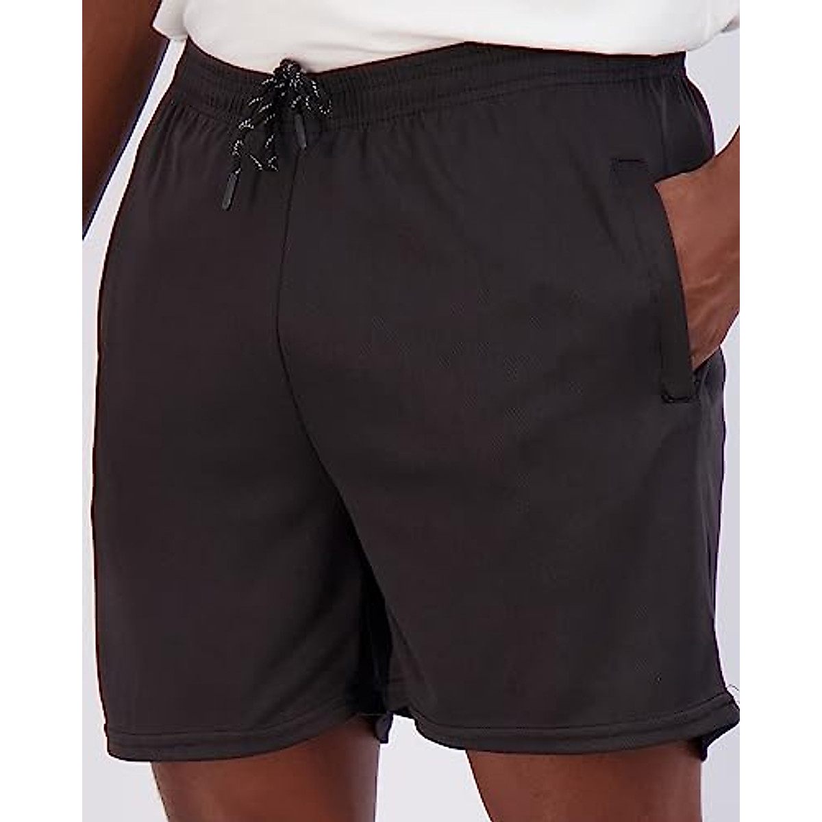 4 Pack: Mens 5 Inch Inseam Quick Dry Fit Running Shorts Zipper Pockets Drawstring Active Athletic Basketball Gym Workout Fitness Summer Training Sport Track Casual Tennis - Set 7, L