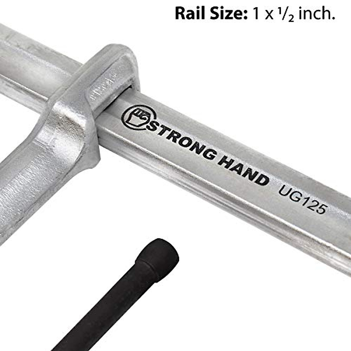 Strong Hand Tools UG85 Medium Duty Bar Clamp, 8-1/2" Capacity, 1200 LBS Clamping Pressure, 4-3/2" Throat Depth, 1" x 15/32" Rail Size
