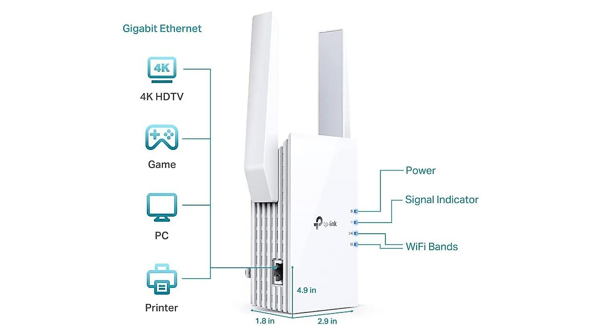 TP-Link AX3000 Wi-Fi 6 Range Extender for Smooth Streaming