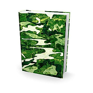Book Sox Fabric Jumbo Book Covers - Green Camo Print