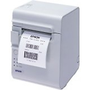 Epson C31C412406 TM-L90 Plus Thermal Label Printer, Serial Interface, with Power Supply, Cool White