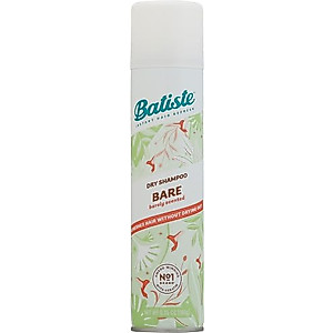 Batiste Dry Shampoo, Bare Fragrance, Refresh Hair and Absorb Oil Between Washes, Waterless Shampoo for Added Hair Texture and Body, Dry Shampoo Bottle 6.35 Oz(Pack of 1)