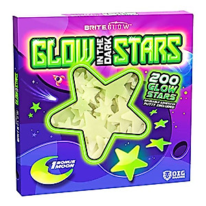 Glow In The Dark Stars with Planets & Constellation Map Includes Sticky Putty for Star Stickers I Outer Space Bright Wall Stickers I Kids Glow In the Dark Ceiling Decorations I Christmas Stocking Stuffer Gift