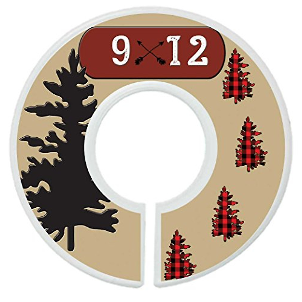 Mumsy Goose Baby Nursery Closet Dividers, Closet Organizers, Baby Boy Woodland Clothes Sizers