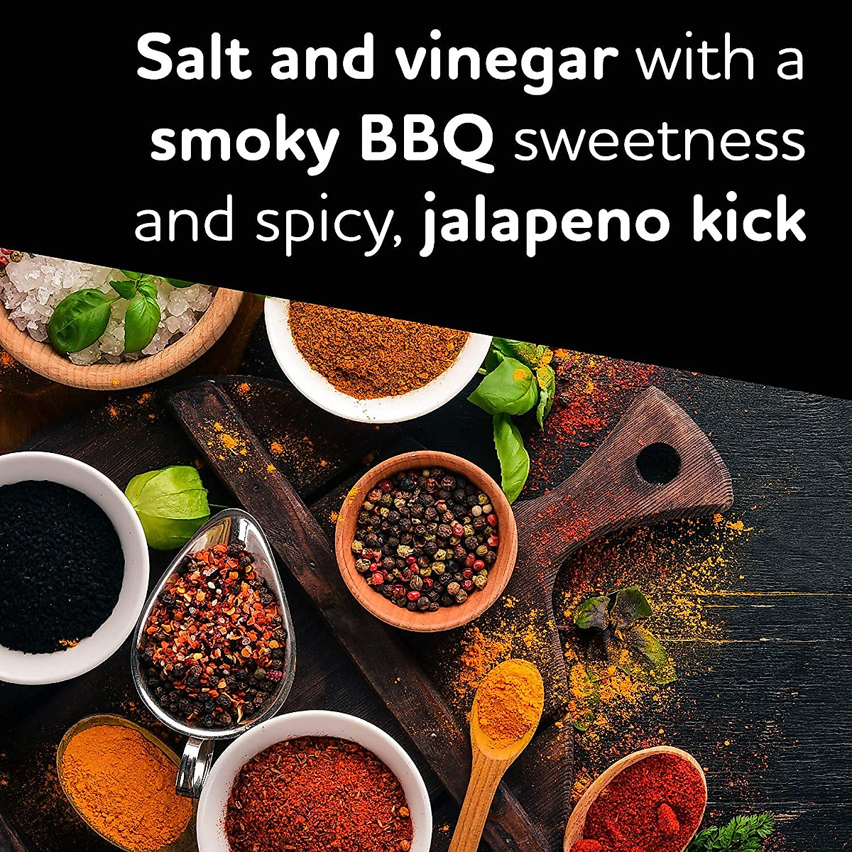 Zapp's New Orleans Voodoo Potato Chips, 42 Count - Crunchy, Gluten Free Snack with Salt, Vinegar, and Smoky BBQ Flavors