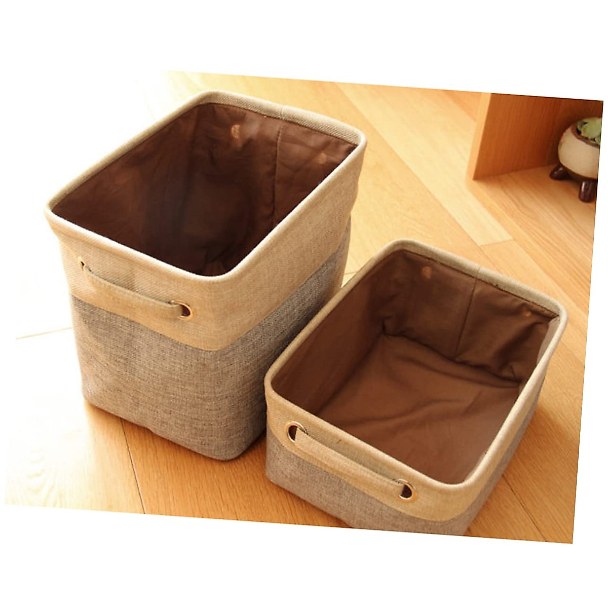 Cabilock 2pcs storage containers storage crate storage bins for clothes containers for clothes stitching