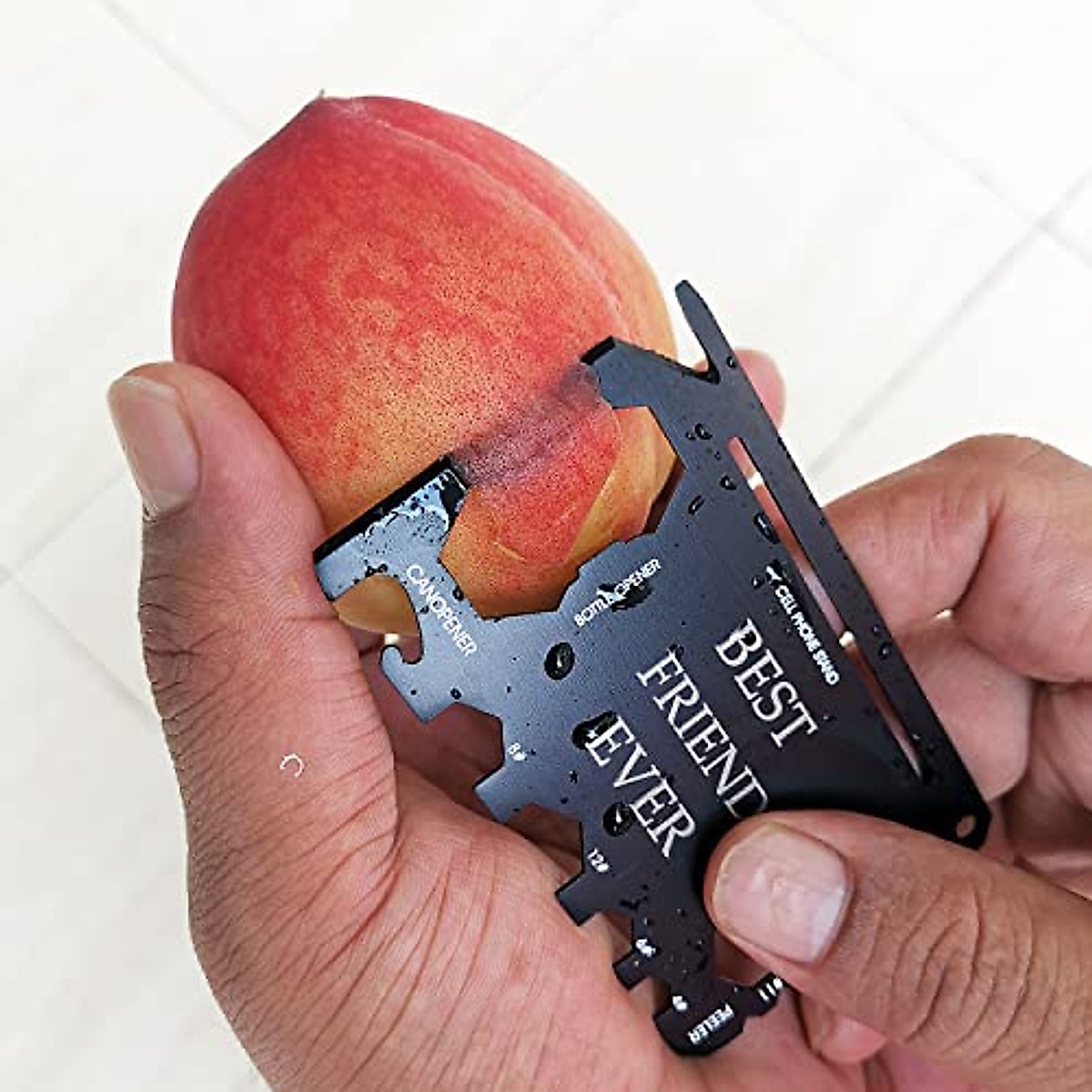 Gifts for Friend Birthday Gift Ideas for Men Him, Cool Gadgets Christmas Presents, Stocking Stuffer for Men, Wallet Multitool - All In One Card Tool for Everyday Survival (Best Friend EVER)