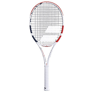 Babolat Pure Strike 16/19 Tennis Racquet Racquet - Strung with 16g White Babolat Syn Gut at Mid-Range Tension (4 3/8" Grip)