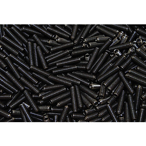 (500) Socket Set Screw 1/4-20 x 1 Cup Point Allen Plain Black